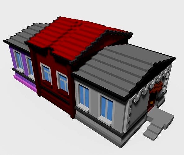 Voxel House 03 3d model