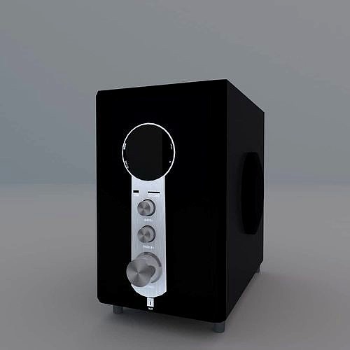 3d model of music system