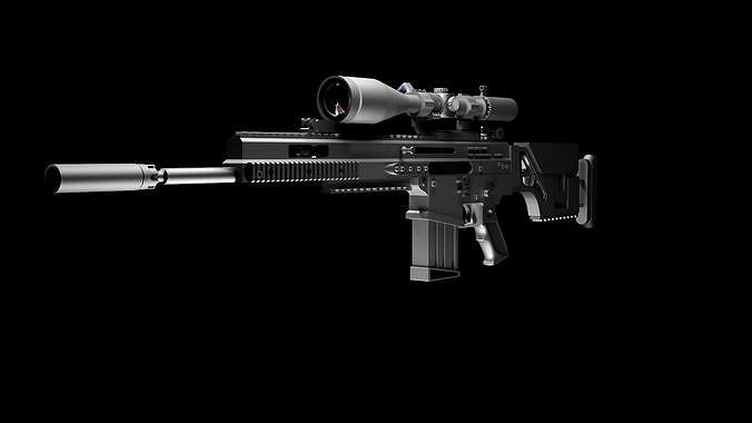 scar 20 3d model
