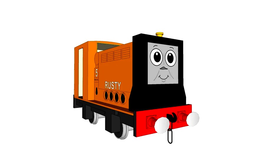 Rusty the Little Diesel Engine 3d model
