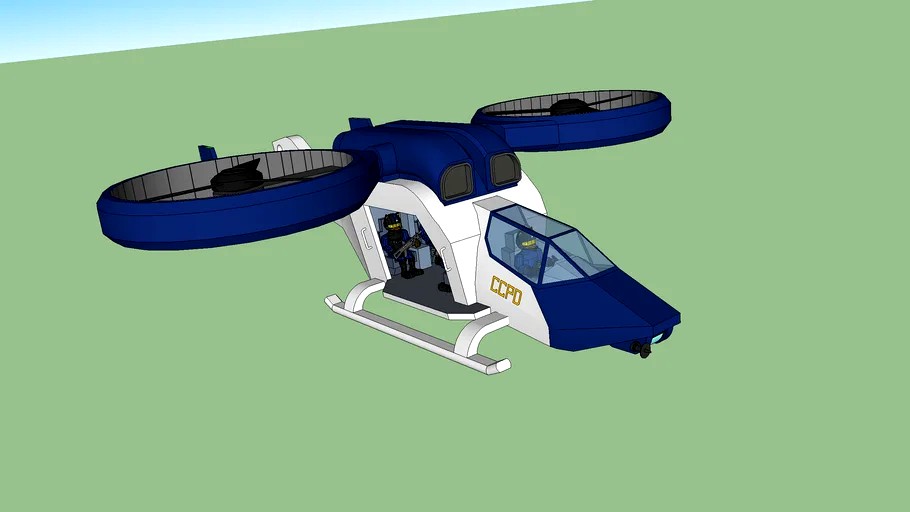 Corneria Police Chopper 3d model