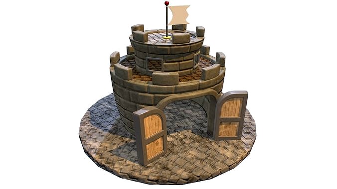 New Super Mario Bros Tower 3d model