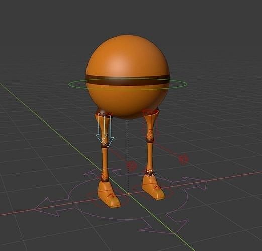 Bot Rig Blender 3d model