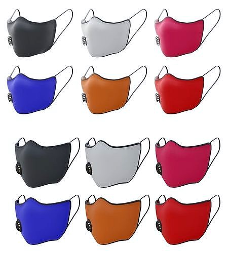 Male and female modern face mask 3d model