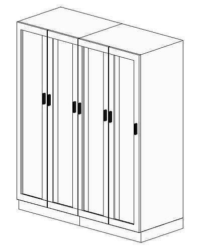Revit Wardrobe family 3d model