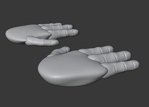 Sci Fi hand 3d model