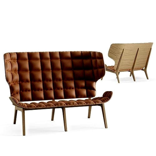 Mammoth Leather Sofa 3D model - Blender 3D