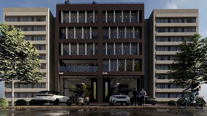 Luxury Real estate high rise sketchup model with lumion 3d