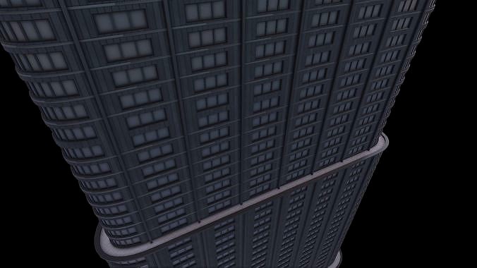 Skyscraper Model Low Poly 3d
