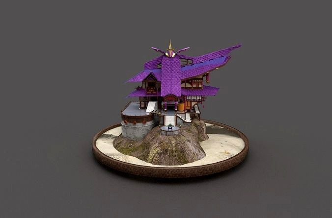 Chinese castle 3d model