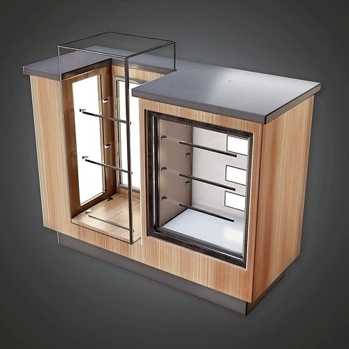SAM - Commercial Display Case - PBR Game Ready 3d model