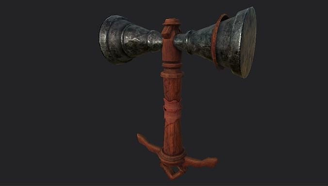 fantasy hammer dwarf 3d model