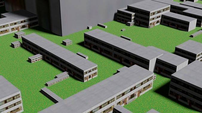 Procedural City Generator 3d model