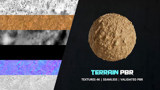 Textures Terrain 4k Pbr - 01 3d model