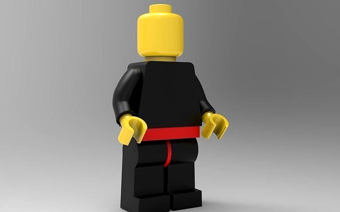 lego character 3d model