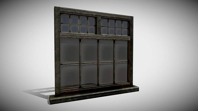Medieval Panelled Window 3d model