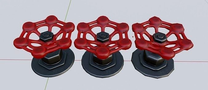 Iconic Half-Life Red valve 3d model all quads with 4k textures