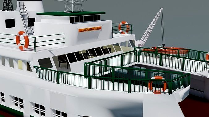 Evergreen State Ferry 3d model