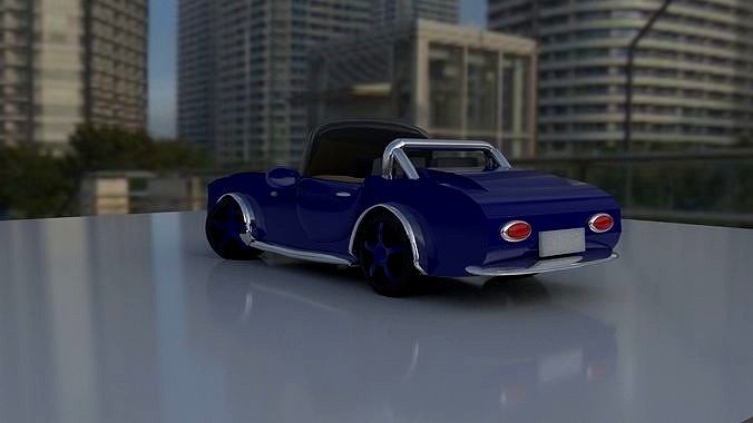 Simple City Car 3d model