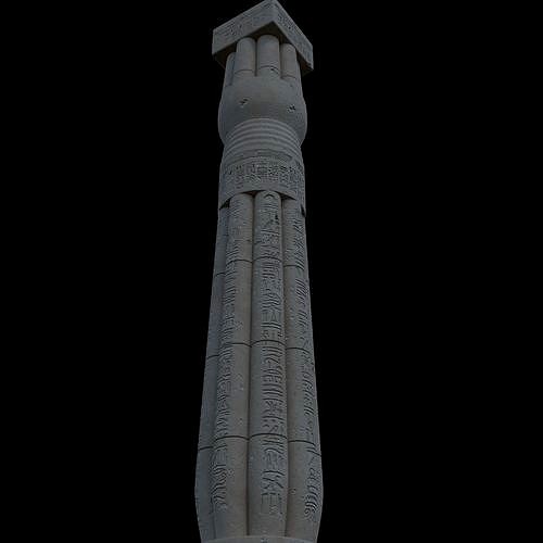 Ancient Egyptian Column 3d model