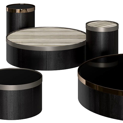 Minotti Bailly Coffee Tables 3d model