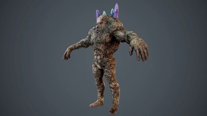 Rock Character Design 3d model