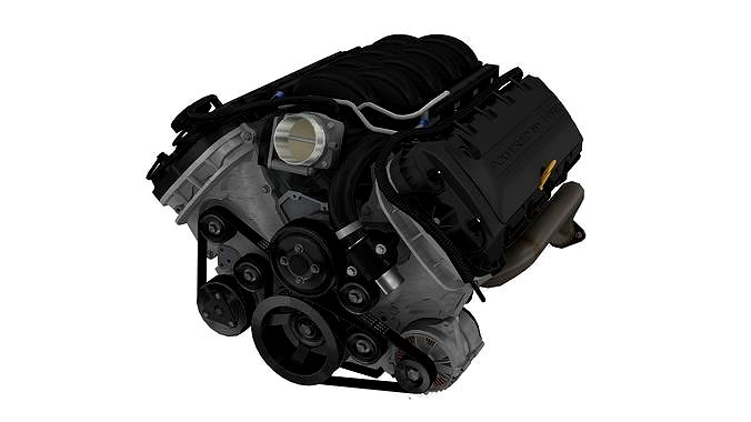 Ford Shelby GT350 Coyote Voodoo engine 3d model