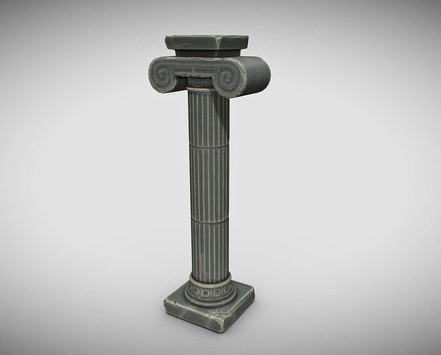 Greek column 3D model