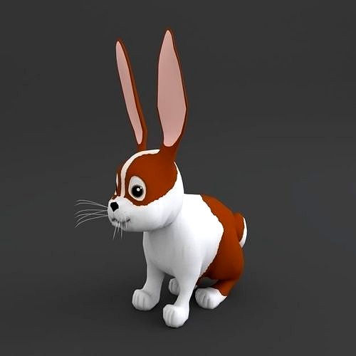 Rabbit Cartoon 3d model