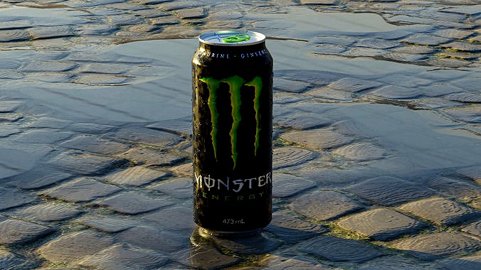 Monster Energy - 3d monster can model
