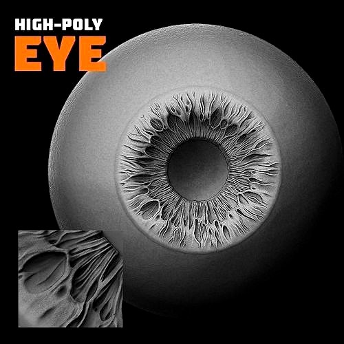High-Poly Eye Model 3d