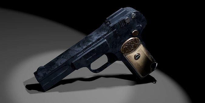 Browning FN M1900 Pistol 3d model