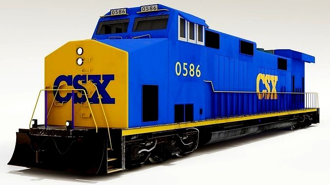 Diesel locomotive 3D model