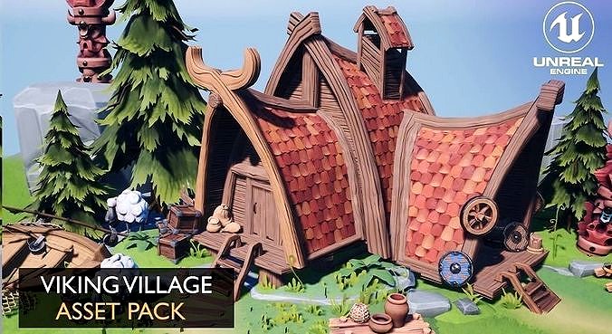 Viking Village Asset Pack 3d model