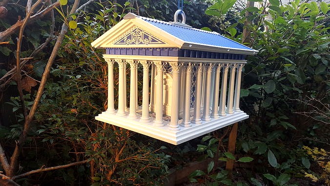 Greek Temple Bird house | 3D model