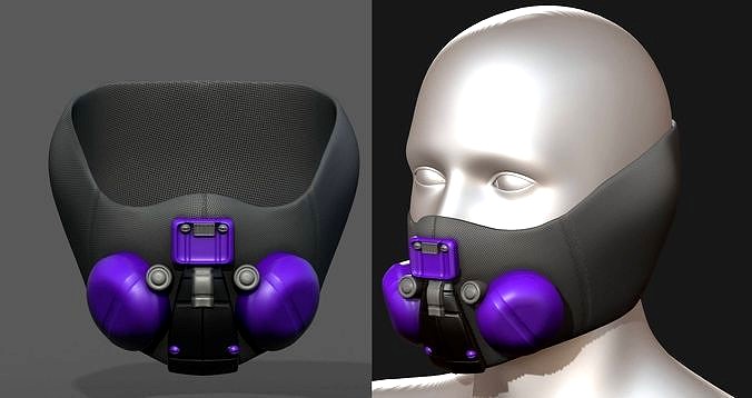 Gad mask respirator scifi futuristic 3d model
