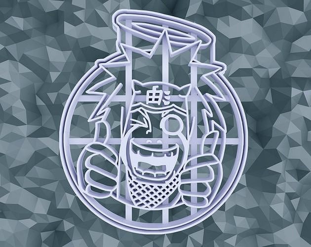 Jiraiya Cookie Cutter Jiraiya Naruto Jiraiya Digital File STL | 3D model