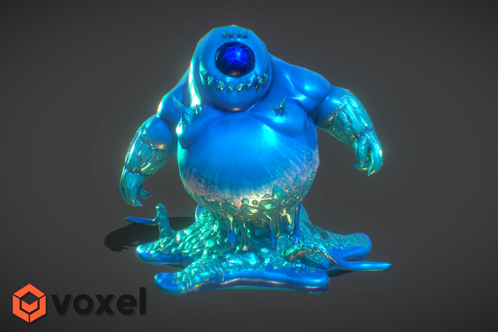Slime 3 (animated) 3d model