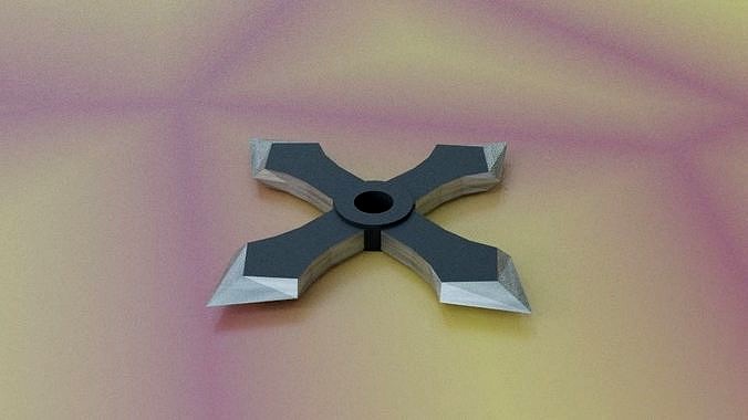 4 Point Ninja Star Shuriken | 3D model