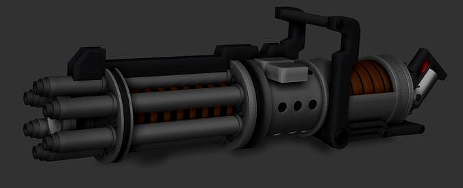 Z-6 ROTARY BLASTER CANNON | 3D model