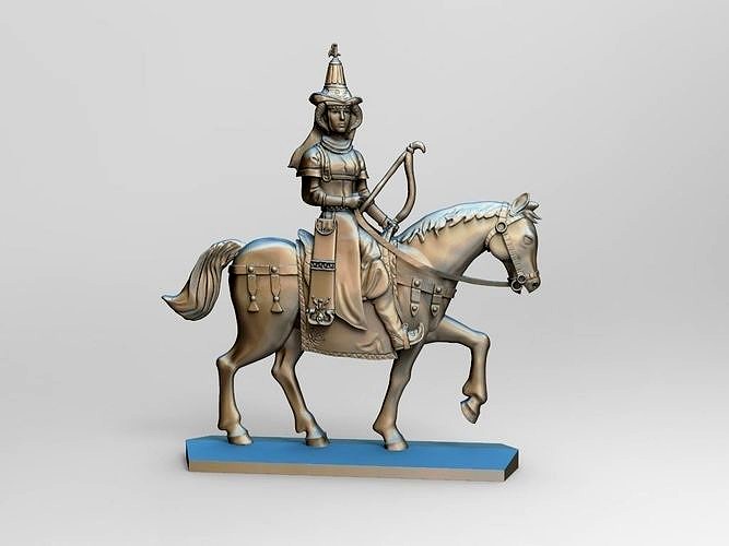 Polovtsian Archer on Horse | 3D model