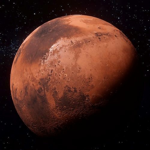 Mars with 8k high definition textures 3d model