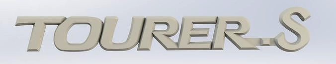 Toyota TOURER S Logo | 3D model