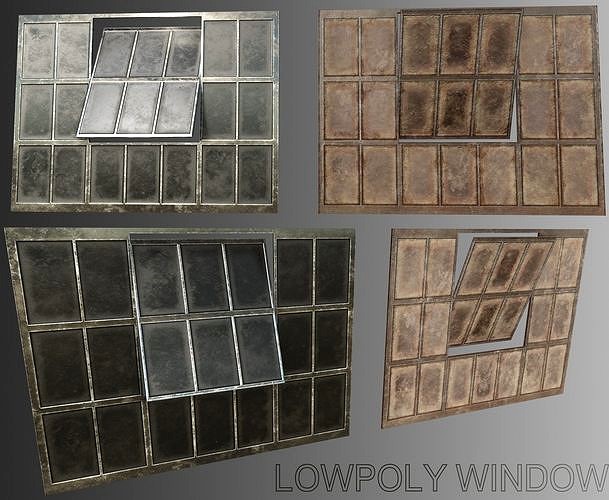 Window - Game Ready - PBR 3d model