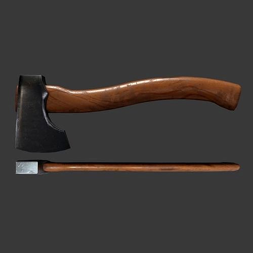 Game and VR-AR Ready Axe 3d model