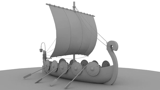 Viking Longship 3d model