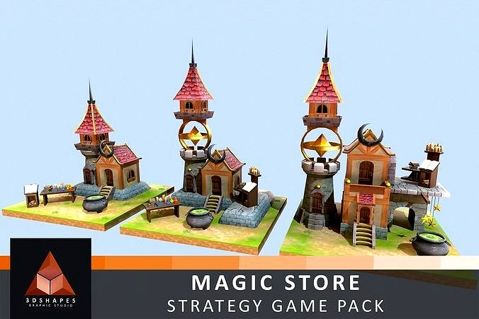 Magic Store - Strategy Game Pack 3d model