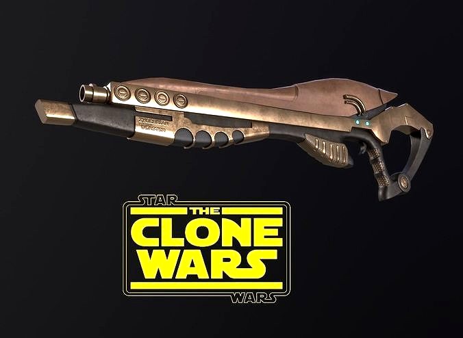 ZYGERRIAN BLASTER STAR WARS CLONE WARS 3d model