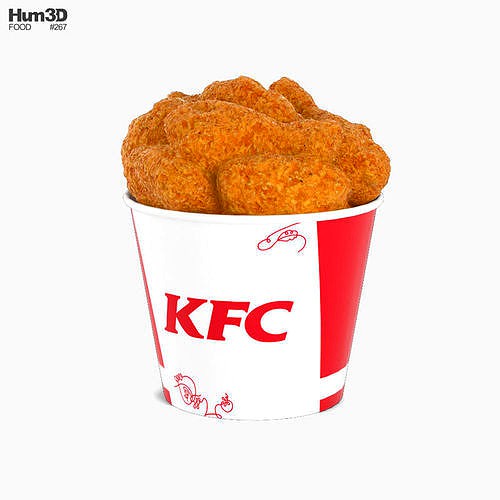 KFC Bucket 3d model