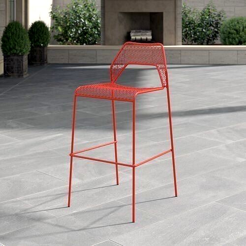 Red Hot Mesh Bar - Counter Stool 3d model